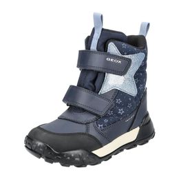 Geox Snowboots &raquo;Stiefel Lederimitat/Textil&laquo; Navy 34 34 Verschluss: Klettverschluss