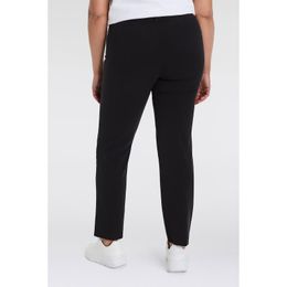 KjBRAND Damen KjBRAND Stoffhose &raquo;Hose Bea in Bi-Stretch Kammgarnoptik mit B&uuml;gelfalte&laquo; Sommerhose, ideal f&uuml;r kr&auml;ftige Oberschenkel schwarz 44, N-Gr