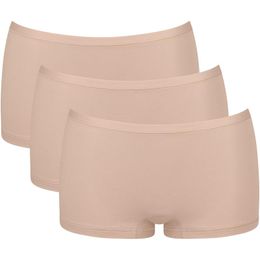 Sloggi Damen Sloggi Panty &raquo;GO Daily Cotton&laquo; 3er Pack, Glanz-Effekt Details, elastisch, bequem, Baumwollmix XXL