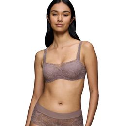 Triumph Balconette-BH &raquo;Body Make-Up Illusion Lace&laquo; feine Stretch-Spitze, Microfaser, verstellbare Tr&auml;ger, weich, feminin grau 80, Cup E Balconette-BH