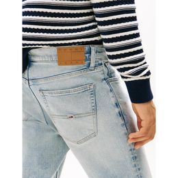 Tommy Jeans Herren Slim-fit-Jeans &raquo;Austin Slim Tapered&laquo; zum Kn&ouml;chel hin schmaler werdende Jeans mit mittlerer Leibh&ouml;he blau 32, L&auml;nge 30