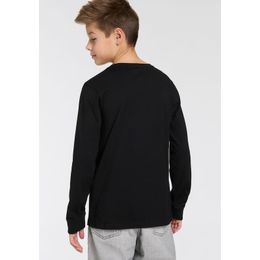 Quiksilver Jungen Langarmshirt &raquo;RUGGED AROUND LS PACK YOUTH&laquo; Packung, 2er-Pack, 2 Stk. schwarz 16 (170/176)