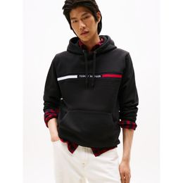 Tommy Hilfiger Herren Kapuzensweatshirt &raquo;HILFIGER CHEST INSERT HOODY mit Kapuze und Logoschriftzug&laquo;, unifarben, casual, regular fit, Baumwollmix, 