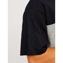Jack & Jones Jack & Jones Herren Rundhalsshirt &raquo;JJELEGACY BLOCKING TEE SS O-NECK NOOS&laquo; schwarz L