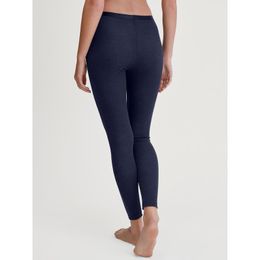 Calida Damen Calida Leggings &raquo;True Confidence&laquo; w&auml;rmend, elastisch, Feinripp-Qualit&auml;t, atmungsaktiv, weich blau XS (36/38), N-Gr