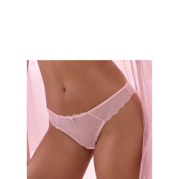 Vivance Damen String aus Netzspitze in transparenter Optik rosa 32/34