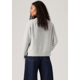 Levi's Levi's Damen V-Ausschnitt-Pullover &raquo;SUPER SOFT VNECK PULLOVER&laquo; im Bund beidseitig mit kurzem Schlitz grau XS (34)