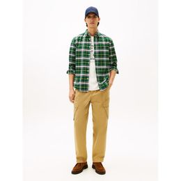 Tommy Hilfiger Herren Langarmhemd &raquo;BRUSHED OXFORD CHECK&laquo; regular fit, kariert, Button-down-Kragen S, N-Gr