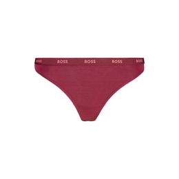 BOSS Damen BOSS String &raquo;THONG CI&laquo; mit BOSS Logoschriftzug auf dem Bund lila L