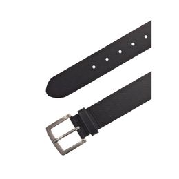 Mustang Herren Mustang Lederg&uuml;rtel mit grafischer Pr&auml;gung verziert, 4 cm schwarz
