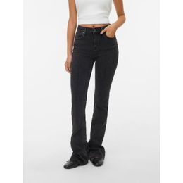 V&eacute;ro Moda Vero Moda Damen Bootcut-Jeans &raquo;VMFLASH MR FLARED JEANS LI170 GA NOOS&laquo; Baumwollmischung mit Stretch, regular waist, bootcut fit schwarz M (38), L&auml;nge 