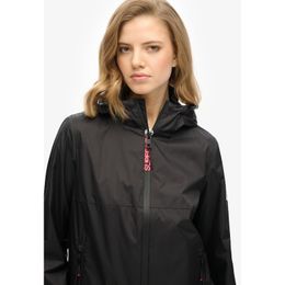Superdry Damen Outdoorjacke &raquo;HOODED LOGO WINDBREAKER JACKET&laquo; mit Kapuze schwarz M
