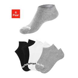 Bench. Damen Sportsocken Packung, 6 Stk. tlg. Sneakersocken verschwinden im Schuh schwarz-wei&szlig; 35-38
