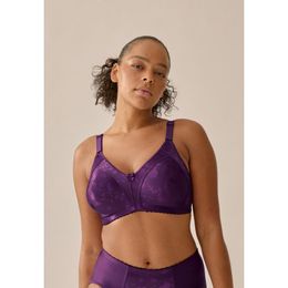 Naturana Damen Minimizer-BH &raquo;Minimizer&laquo; 1 Stk. Shaping-Effekt, breite Tr&auml;ger, feminin, b&uuml;gellos, Satin, Blumenmuster pink 75, Cup A