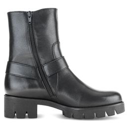 Gabor Damen Bikerboots , Blockabsatz, Stiefelette, Boots mit Best Fitting-Ausstattung schwarz 42