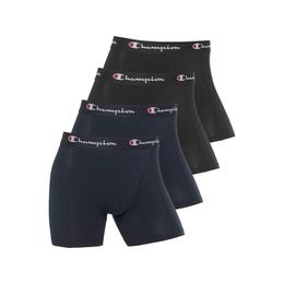 Champion Herren Boxershorts Packung, 4 Stk. sportlicher Schnitt, elastische Passform, aus Baumwolle und Elasthan blau XL (52), 4 Stk.