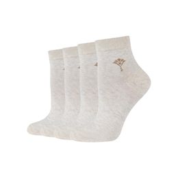 JOOP! Damen JOOP! Kurzsocken &raquo;for your daily glam&laquo; 4 Stk. tlg. mit weichem Fu&szlig;bett beige 39-42