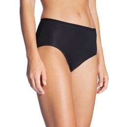 Calida Damen Calida High-Waist-Slip &raquo;Natural Comfort&laquo; elastische, Single Jersey Qualit&auml;t, Cotton-Mix, weich, pillingarm schwarz S (40/42)