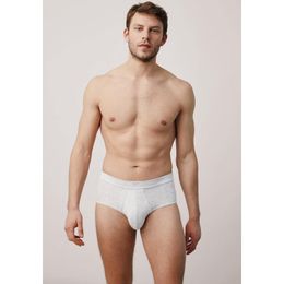Ysabel Mora Herren YSABEL MORA Slip &raquo;BASIC COLLECTION COTTON&laquo; 3er Pack, mit praktischem Eingriff im Schritt grau S