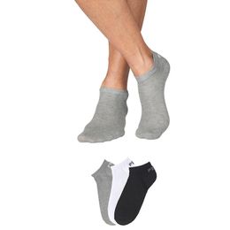 Fila Damen Socken &raquo;UNISEX INVISIBLE PLAIN SOCKS&laquo; 3 Paar tlg. mit eingestricktem Logo an der Ferse wei&szlig; 39-42