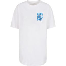 Merchcode T-Shirt &raquo;Damen Ladies Good Vibes Only Oversized Boyfriend Tee&laquo; 1 Stk. white S S Vielseitige T-Shirts f&uuml;r jeden Anlass