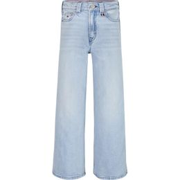 Tommy Hilfiger M&auml;dchen Weite Jeans &raquo;MABEL BLEACH&laquo; in hellblauer Waschung 5 (110), N-Gr