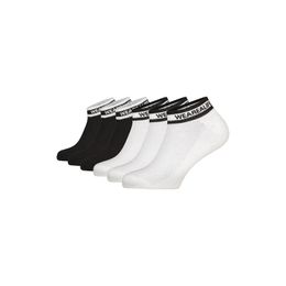 alife and kickin Alife & Kickin Damen Sneakersocken &raquo;Damen 6 PACK - BayaAK&laquo; Spar-Set, kurze sportliche Socken mit Steifen, aus Baumwolle mit weichem Bund wei&szlig; 43-46
