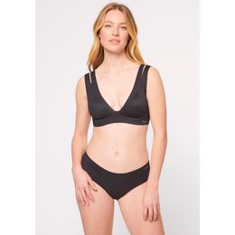 Sloggi Damen Sloggi Bralette &raquo;ZERO Feel Flow&laquo; nahtlos, V-Ausschnitt, Microfaser, elastisch, weich, atmungsaktiv schwarz XS, N-Gr