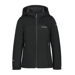 Icepeak Softshelljacke &raquo;KULM JR&laquo; 1 Stk. tlg. mitKapuze f&uuml;r Kinder und Jugendliche, mit Kapuze, mit Fleece-Futter basic black 164 164 Normale Passform