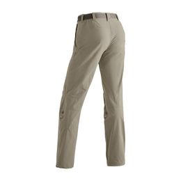 Maier Sports Damen Funktionshose &raquo;Lulaka&laquo; Damen Wanderhose, atmungsaktive Outdoor-Hose mit Roll up Funktion beige 42, Normalgr&ouml;&szlig;en