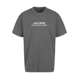 MisterTee Herren MisterTee T-Shirt &raquo;MisterTee Gambling Capital Oversize Tee&laquo; 1 Stk. XS