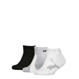 Puma Herren Puma Sneakersocken &raquo;Puma KIDS BWT SNEAKER 3P&laquo; 3 Paar, Flache Zehenn&auml;hte, Logo wei&szlig; 31-34