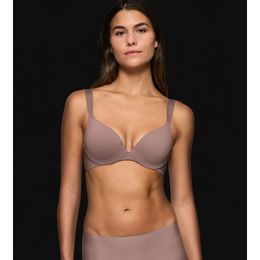 Triumph B&uuml;gel-BH &raquo;Body Make-Up Illusion&laquo; mit tiefem Dekollet&eacute;, gepolsterte Cups, Komfort-B&uuml;gel, Microfaser braun 70, Cup C B&uuml;gel-BH