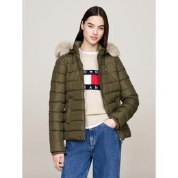 Tommy Jeans CURVE Steppjacke &raquo;TJW BASIC HOODED DOWN JACKET EXT&laquo; mitKapuze in Gro&szlig;en Gr&ouml;&szlig;en, mit Kapuze Fatigue Green 5XL (50) 5XL (50) Steppjacke...