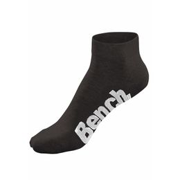 Bench. Damen Kurzsocken Packung, 6 Stk. tlg. mit komfortablem Rippb&uuml;ndchen schwarz 35-38