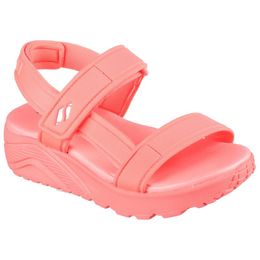 Skechers M&auml;dchen Sandale &raquo;UNO LITE SANDAL&laquo; Sommerschuh mit Plateausohle, Gr&ouml;&szlig;enschablone zum Download orange 28