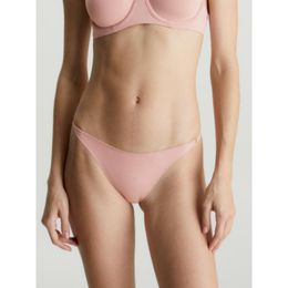 Calvin Klein Underwear Damen String &raquo;THONG&laquo; seitlich mit goldfarbenem Zierring rosa L (40)