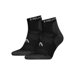 Head Damen Kurzsocken &raquo;Head HIKING ALL CLIMATES QUARTER 2P&laquo; 2 Paar, 2 Paar tlg. mit Logostickerei schwarz 35-38