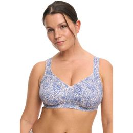 SuSa Damen Entlastungs-BH &raquo;Print&laquo; gen&auml;hte Cups, elastisch, breite Tr&auml;ger, ohne B&uuml;gel rosa 100, Cup G