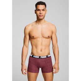 Puma Herren Puma Boxershorts &raquo;Puma MEN LOGO PRINT BOXERS 2P&laquo; 2er Pack, elastischer Logobund, ohne Eingriff schwarz XXL