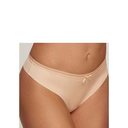 s.Oliver Damen s.Oliver String SEAMLESS mit nahtloser Verarbeitung und h&uuml;bscher Spitzenborte beige 36/38