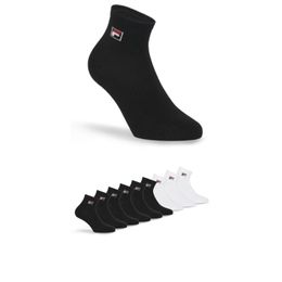 Fila Damen Kurzsocken &raquo;UNISEX QUARTER PLAIN SOCKS&laquo; 9 Paar tlg. mit Logo-Schriftzug schwarz-wei&szlig; 43-46