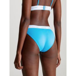 Calvin Klein Swimwear Damen Bikini-Hose &raquo;BIKINI&laquo; mit Logobund blau S (36), N-Gr