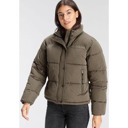 Replay Steppjacke army green M M Jacke mit Steppn&auml;hten von Replay