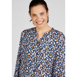 Rabe Damen Langarmbluse mit farbenfrohem Muster blau 40