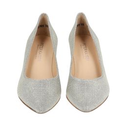 Peter Kaiser Damen Pumps &raquo; Pumps Leder/Textil&laquo; silber 36