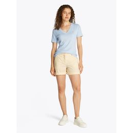 Tommy Hilfiger Damen Chinoshorts &raquo;CO BLEND GMD CHINO SHORT&laquo; mit Umschlagsaum wei&szlig; 40, N-Gr