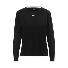 BOSS Damen BOSS Langarmshirt mit Rundhalsausschnitt schwarz XS