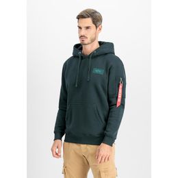 Alpha Industries Herren Hoodie &raquo;Backprint Hoodie &laquo; blau XXL