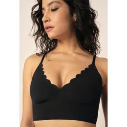 Skiny Damen Bustier &raquo;Micro Essentials&laquo; herausnehmbare Pads, nahtlos, V-Ausschnitt, ohne B&uuml;gel schwarz 44, N-Gr